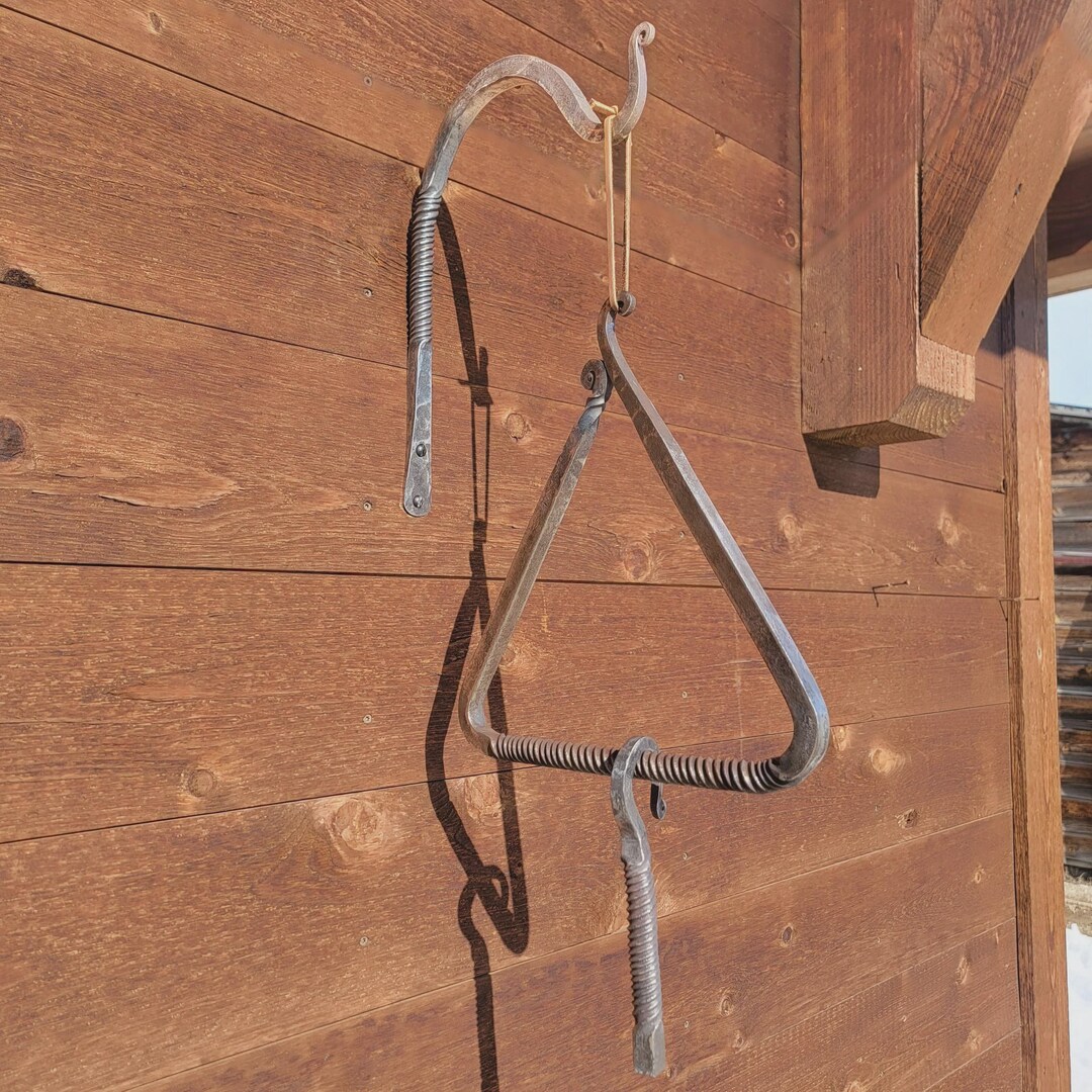 Hand Forged Iron Dinner Triangle - Etsy