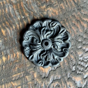 Victorian Cast Iron Rosette- Set of 4 - Etsy
