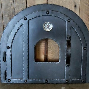 Rustic Arched Hinged Pizza Oven Door - Etsy