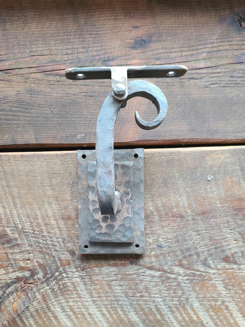 Traditional Tuscan Iron Handrail Bracket - Etsy