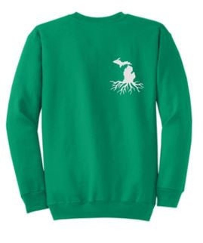 Michigan Roots Crewneck/hoodie Sweatshirt - Etsy