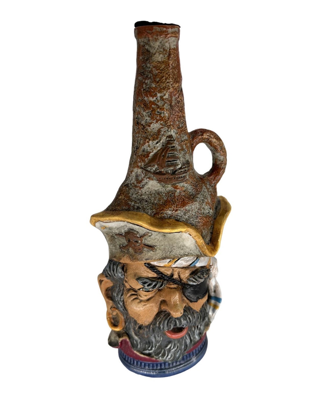Vintage Blackbeard the Pirate Wine Decanter Italian Casa Vento - Etsy
