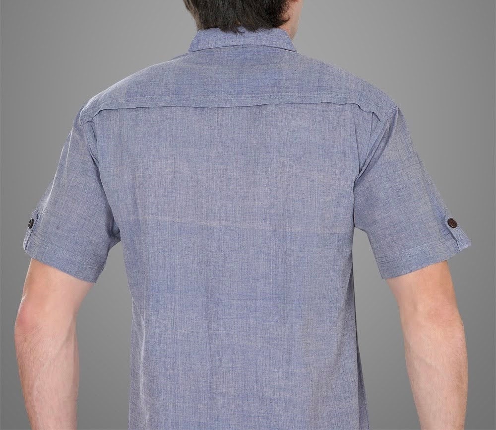 Mens Handmade Cotton Shirt | Khadi | Eco Friendly | | Divine Ray - 1001 ...