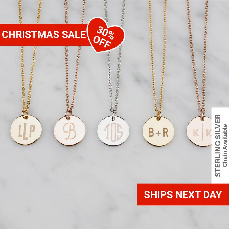Monogram Necklace - Etsy