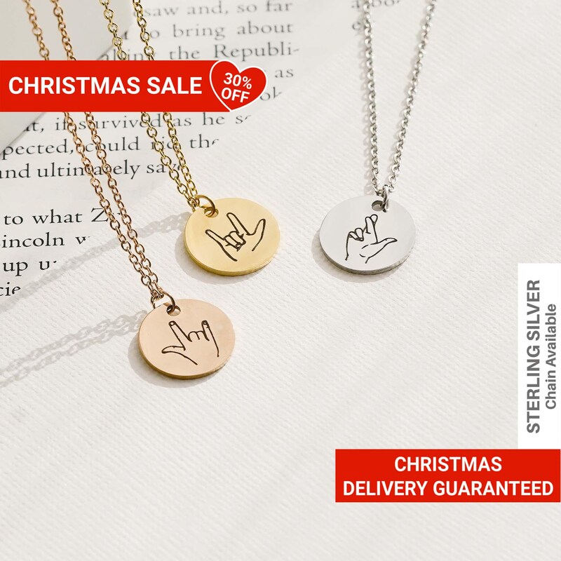 Sign Language Jewelry - Etsy