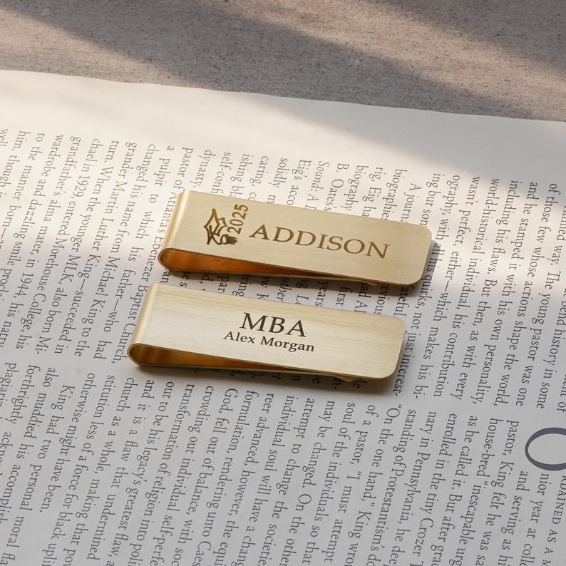 Custom Graduation Money Clip, College High School Student, Class of ...
