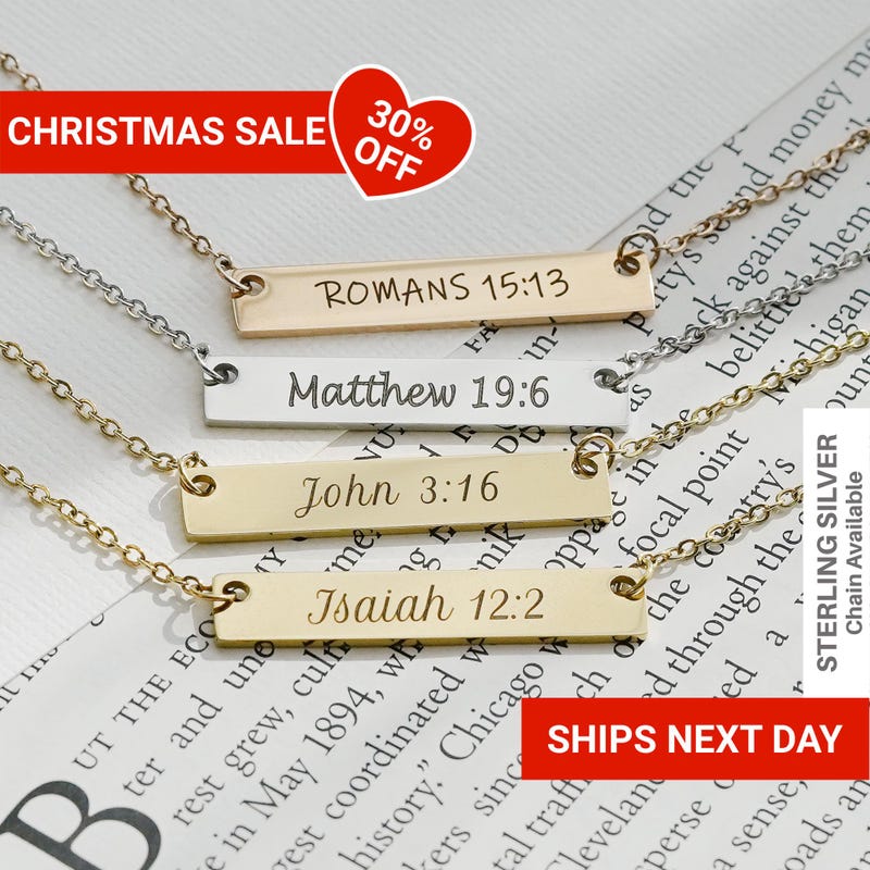 Bible Verse Jewelry - Etsy