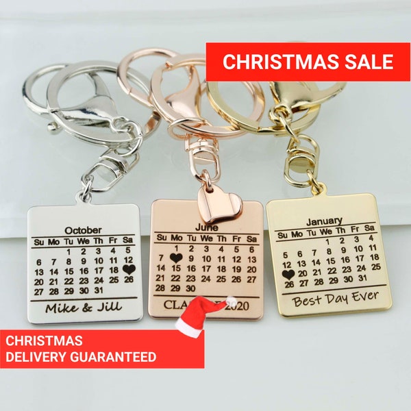 Calendar Keychain - Etsy