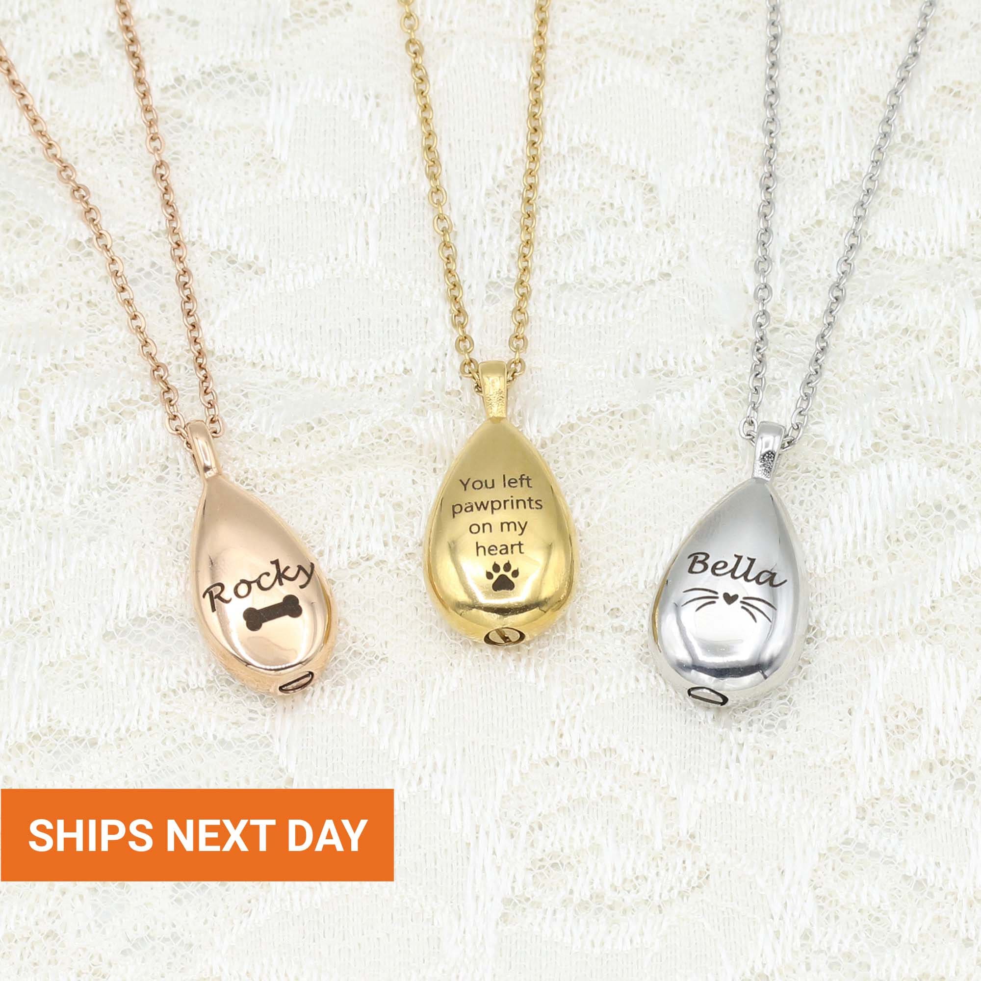 Memorial Teardrop Necklace