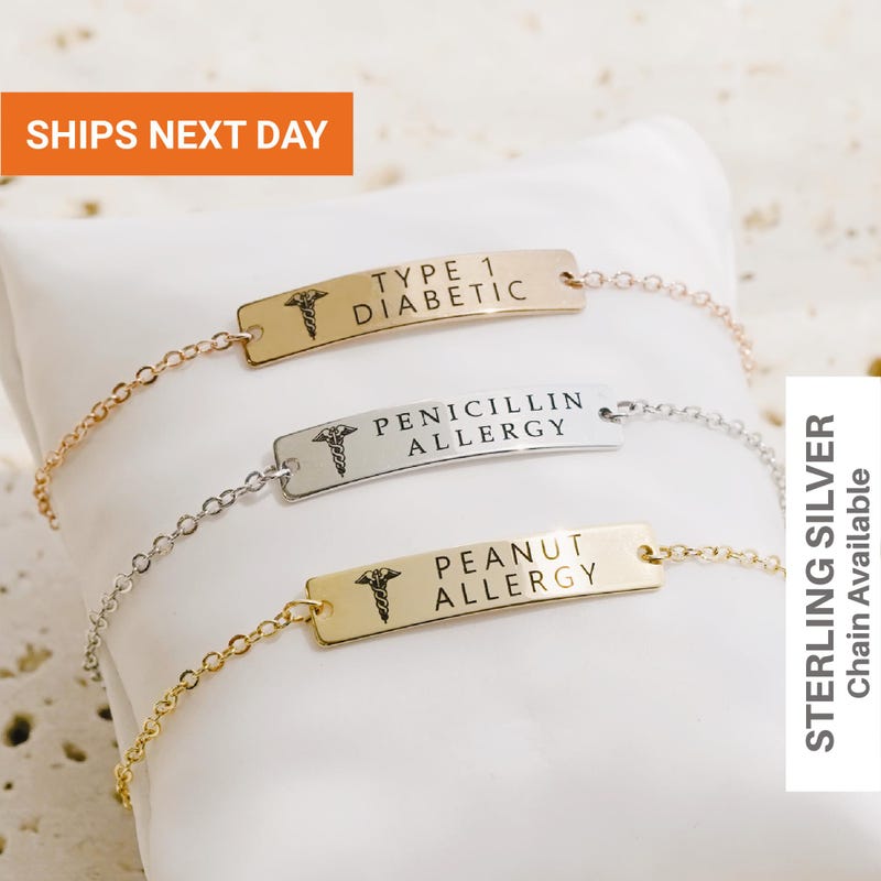 Medical Id Bracelet Women - Etsy