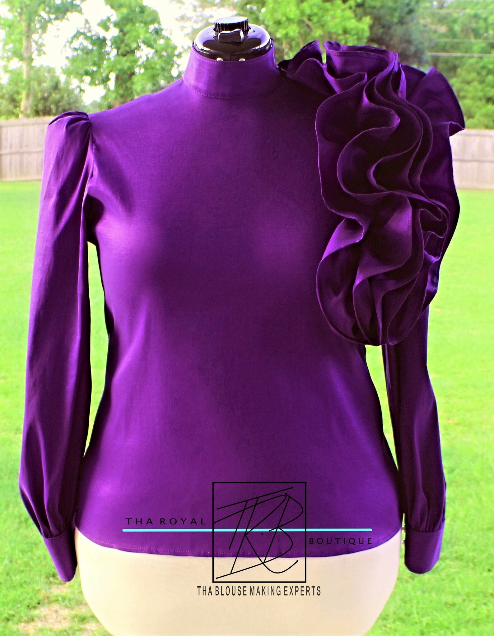 Cascade Flower Pin Blouse Blouse With Detachable Cascade Flower Pin ...