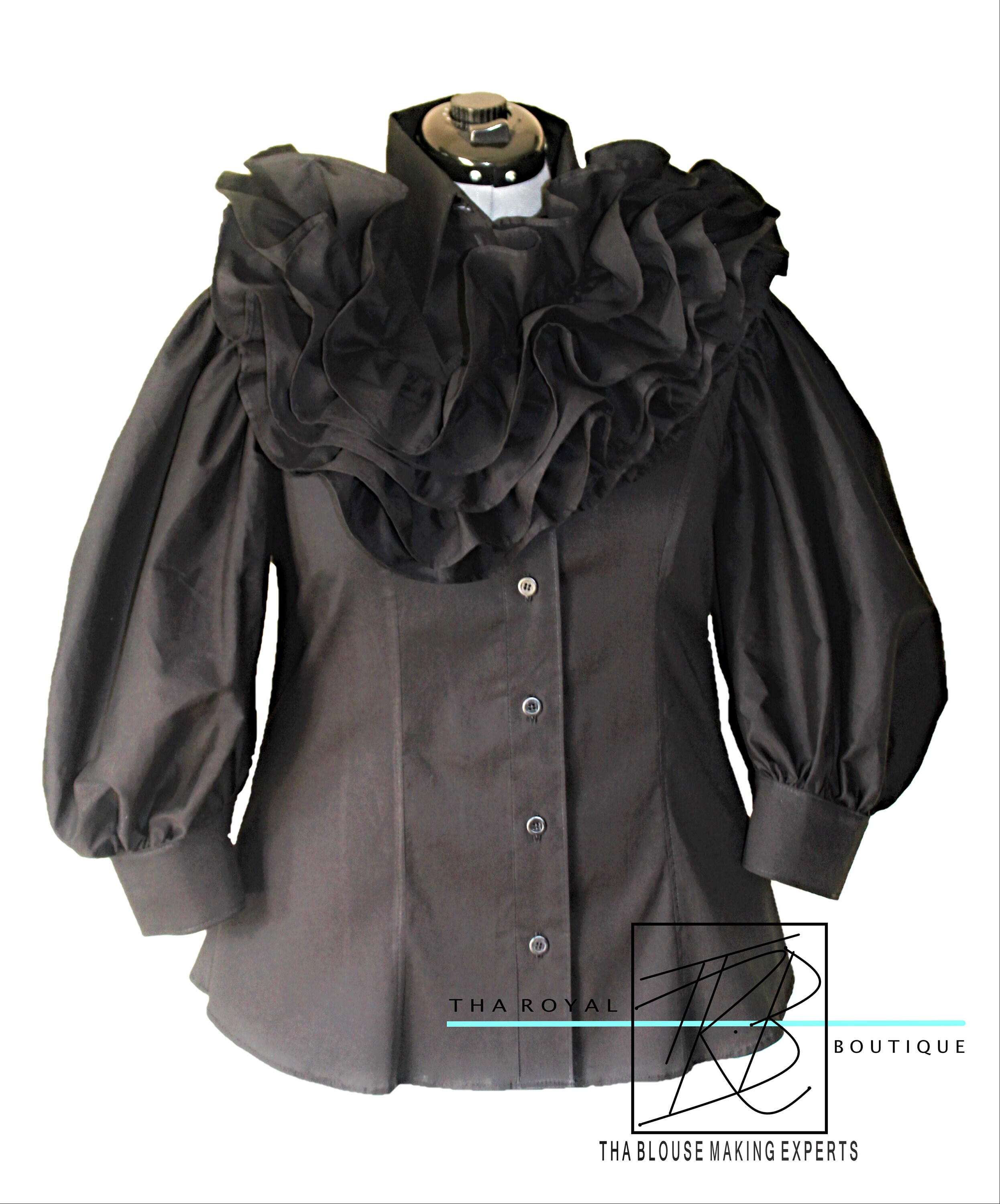 Ruffle Blouse, White Ruffle Blouse, Shirt With Ruffles, Detachable Bow ...