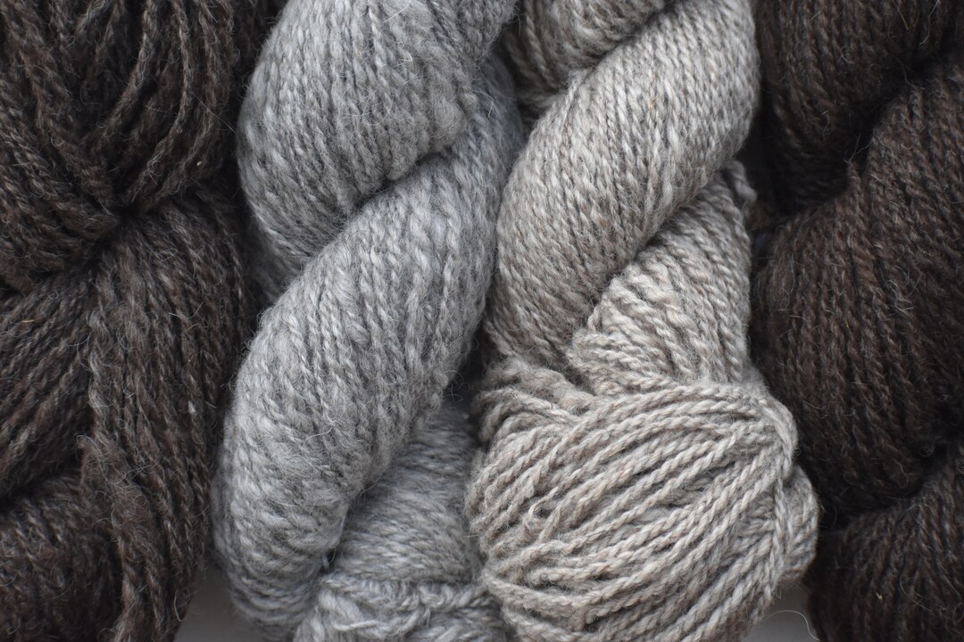DK Weight Icelandic Sheep Yarn Skein No Dye Natural Color Wool ...