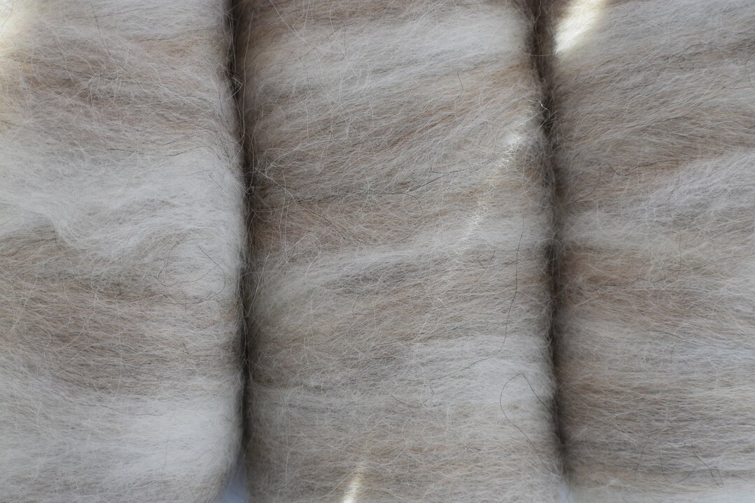Icelandic Sheep Roving, Pin Drafted, Natural Color No Dye Wool in ...