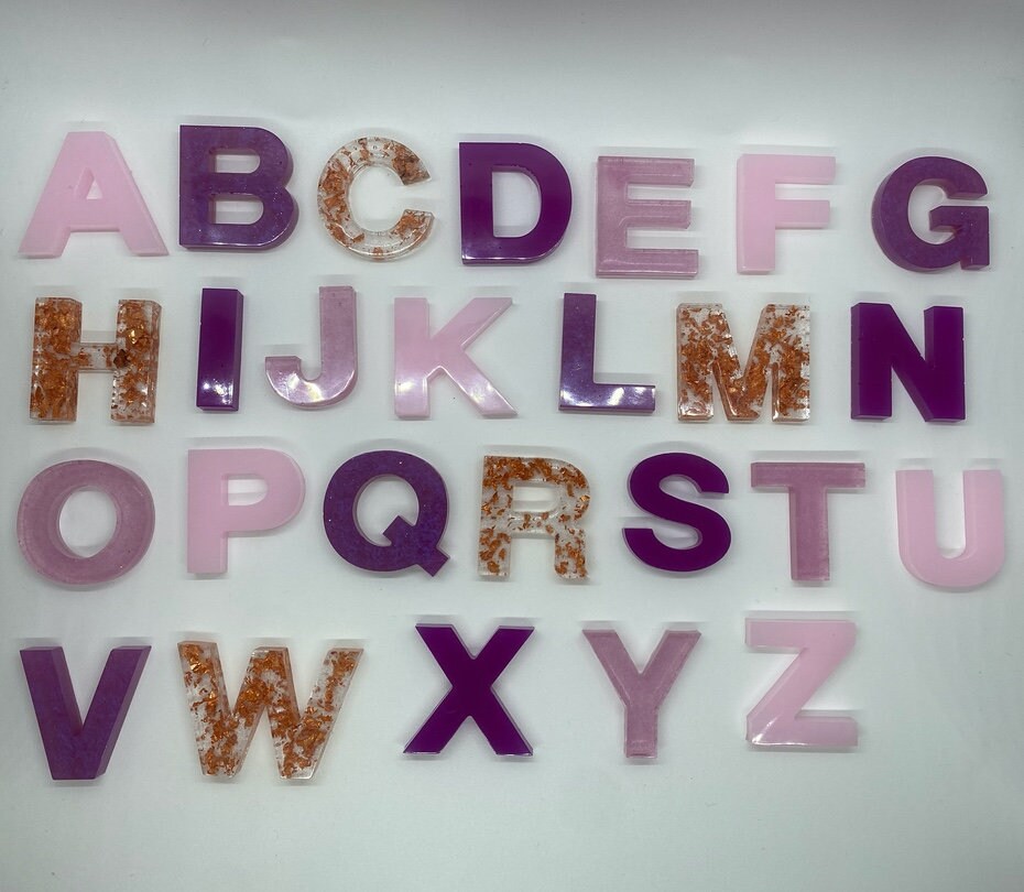 Pink Neutral Alphabet and Number Set - Etsy