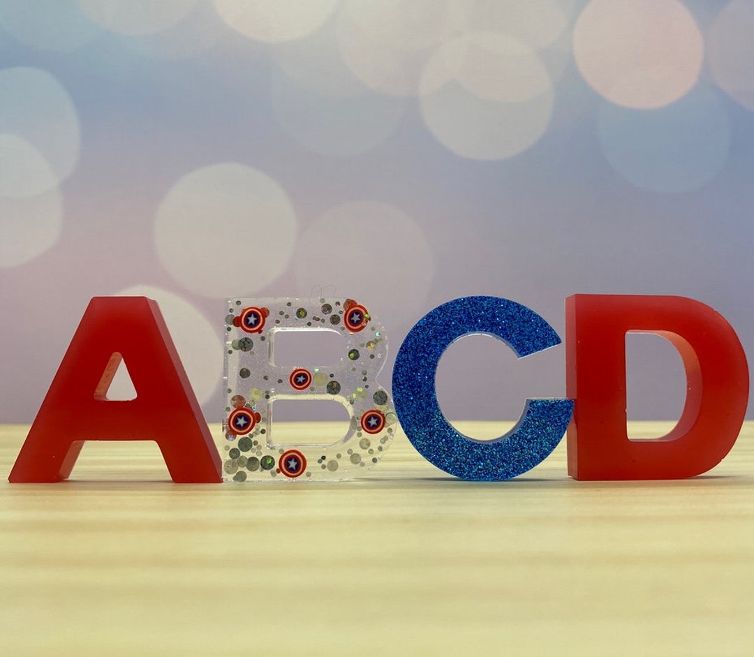 Superhero Alphabet & Number Set - Etsy