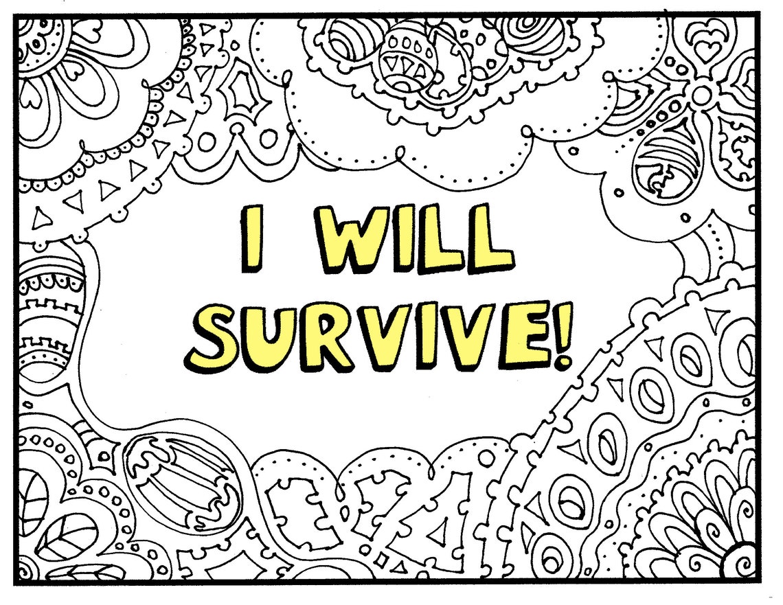 The Quarantine Coloring Book Adult Coloring Book PDF. PRINTABLE Instant ...