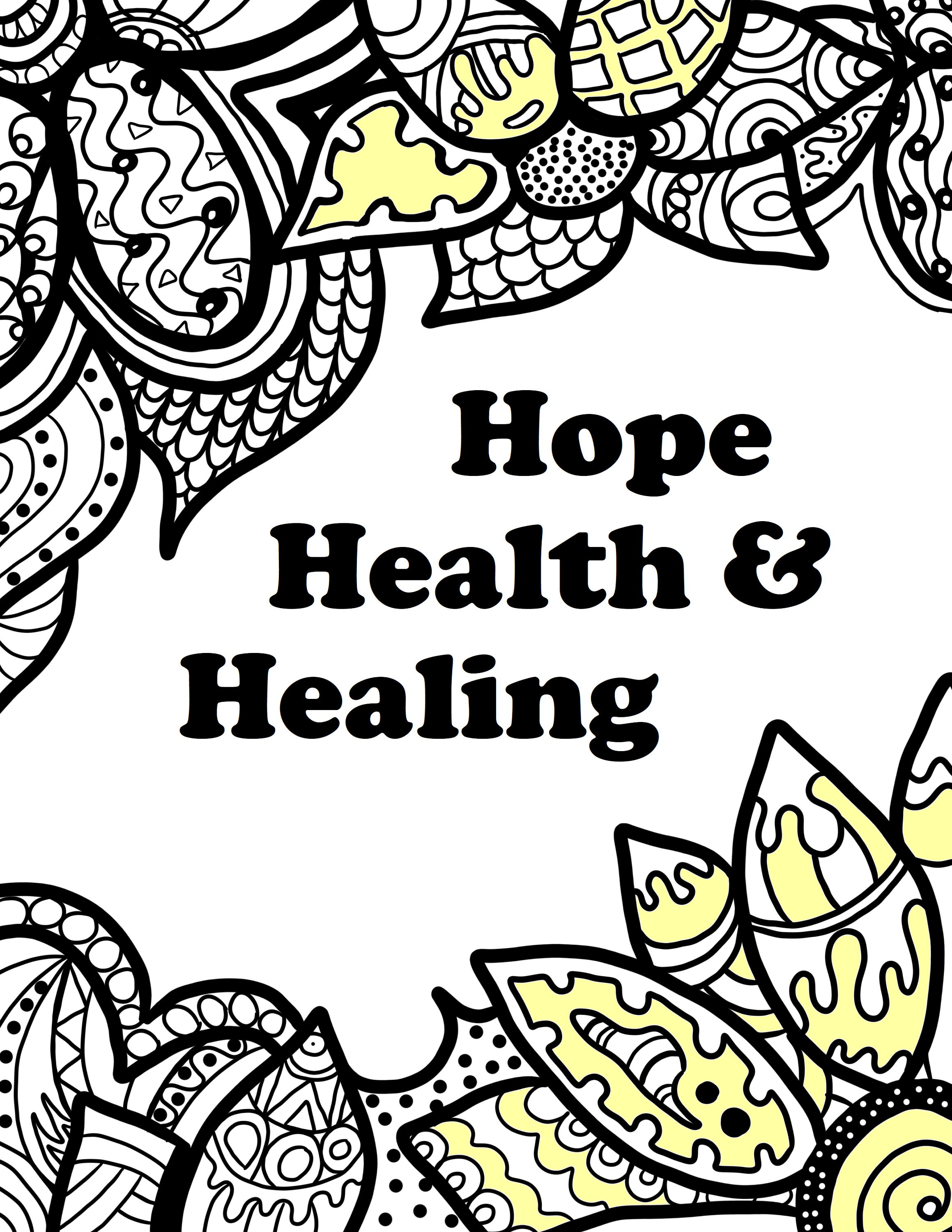 Coloring Through Chemo a Coloring Book PDF. Printable!! INSTANT ...