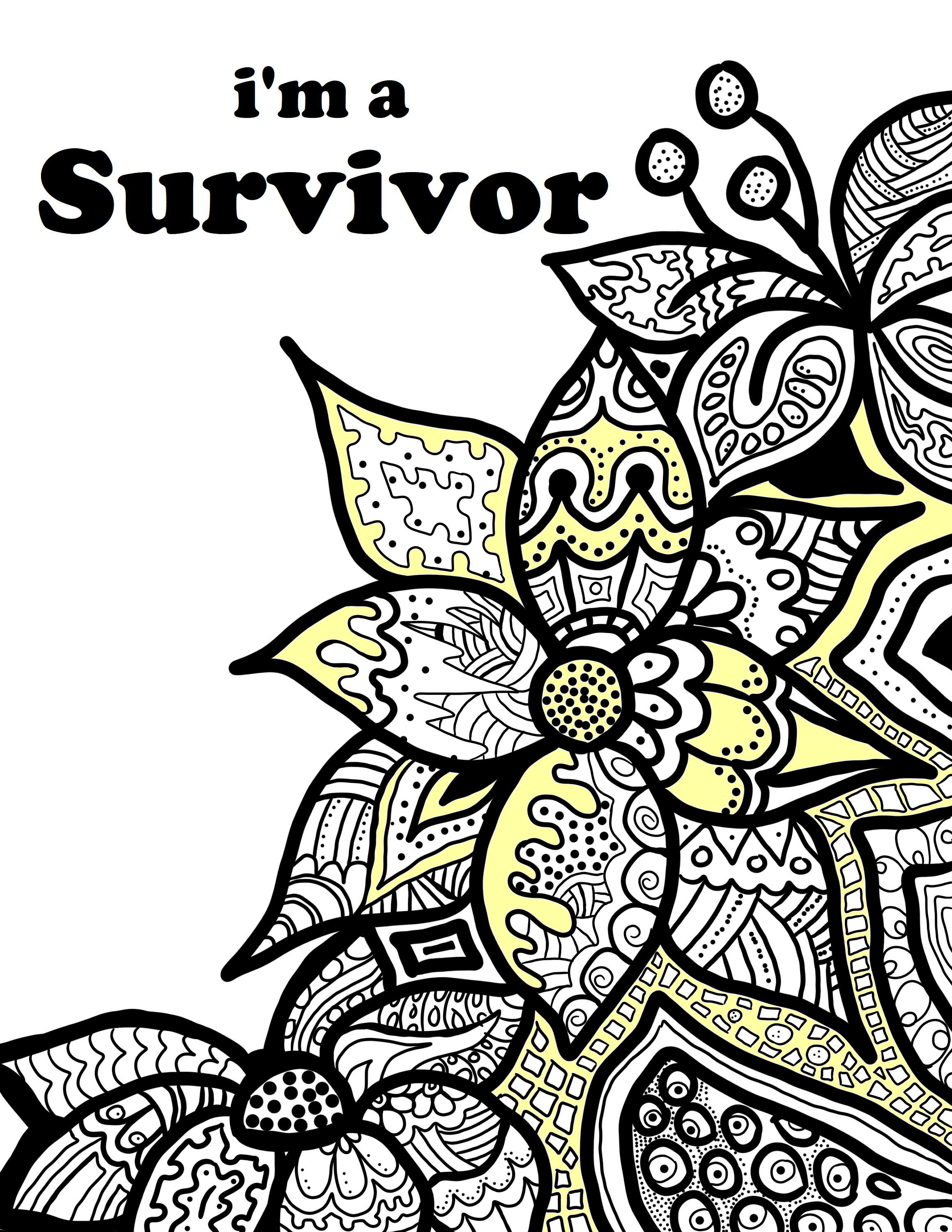 Coloring Through Chemo a Coloring Book PDF. Printable!! INSTANT ...