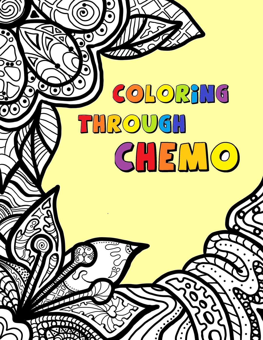 Coloring Through Chemo a Coloring Book PDF. Printable!! INSTANT ...
