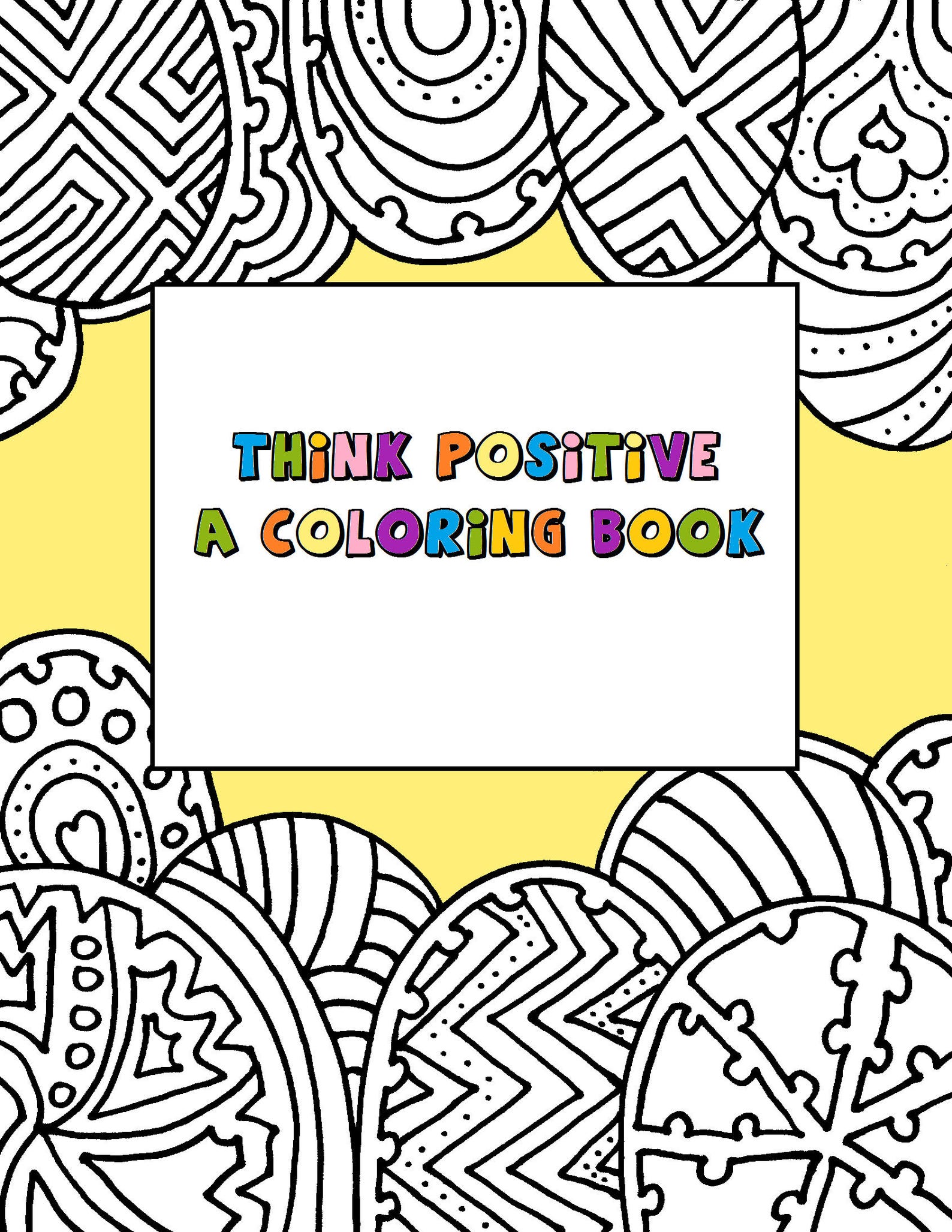 Adult Coloring Book, Printable!! INSTANT DOWNLOAD! Pdf. Positive Words ...