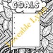 Adult Coloring Book Page, Goal Planner Page, Printable!! INSTANT ...