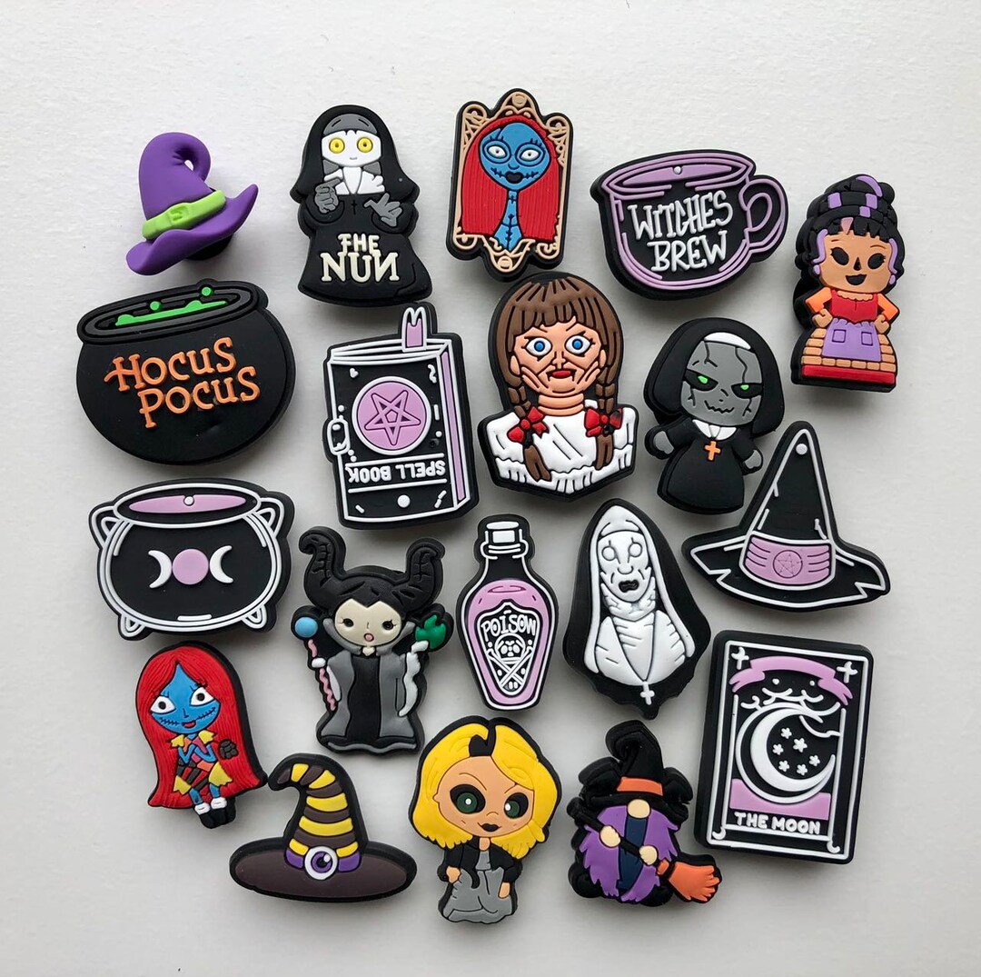 Witch, Halloween, Skeleton,3d Resin Crocs Charm, Shoe Charm, Shoe ...