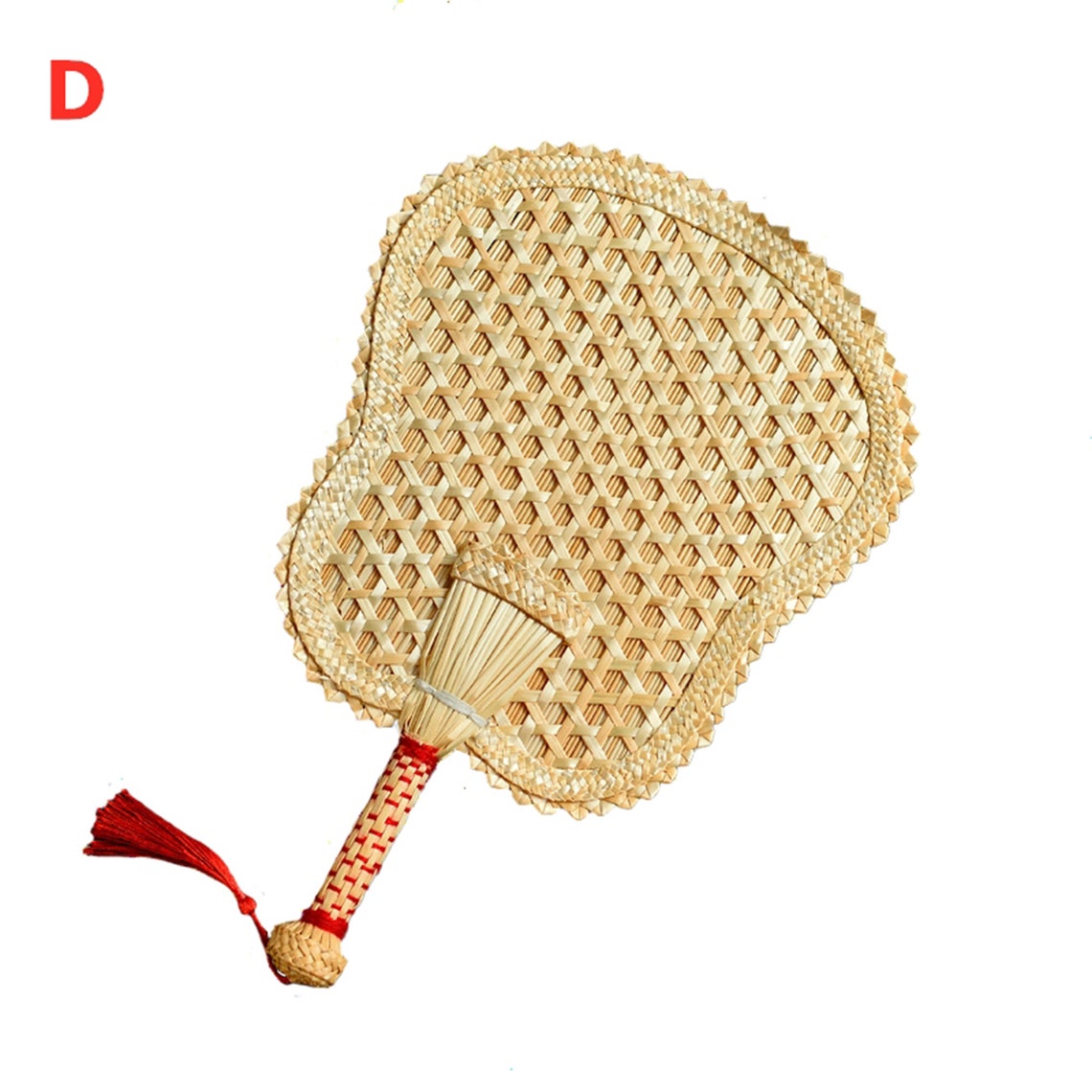 Natural Handmade Straw Fan - Hand Fans,wedding Fans,boho Home Decor ...