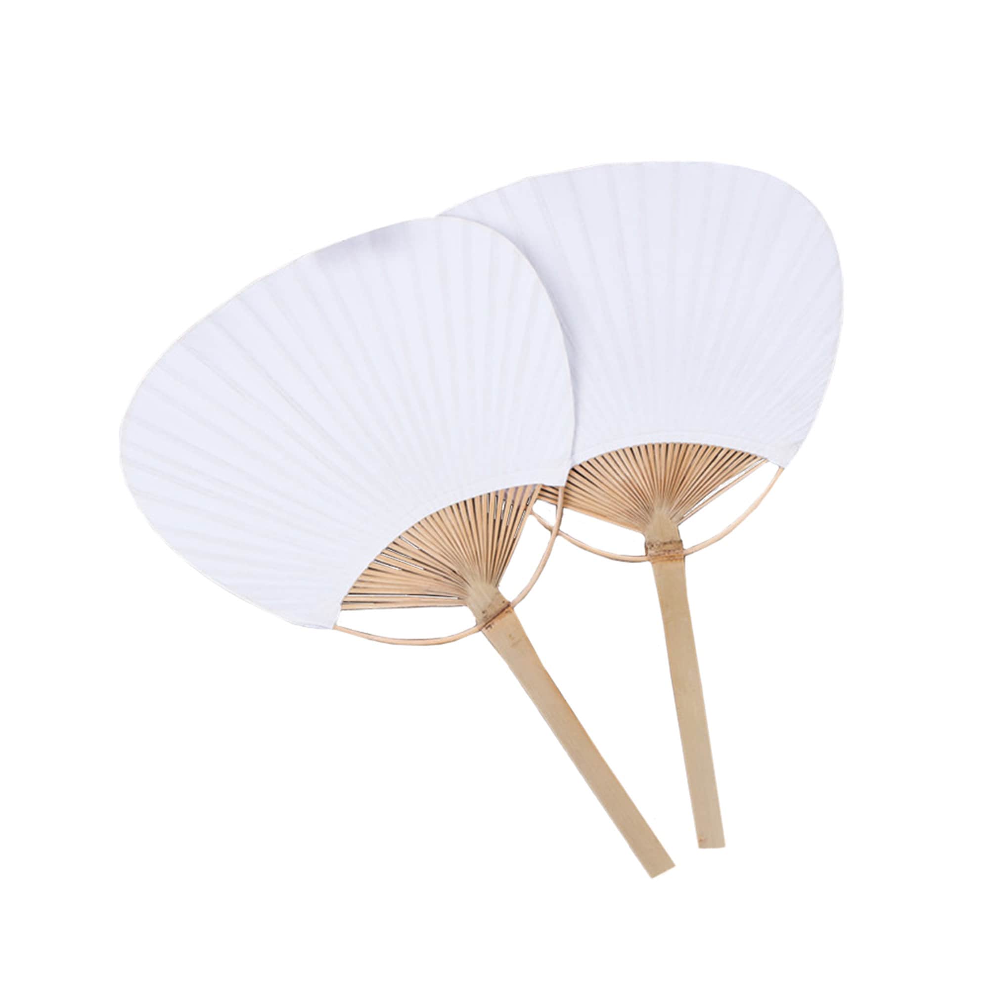 10pieces Pai Pai Fan - Handmade Bam'bo'o Hand Fans,wedding Fans,paper ...
