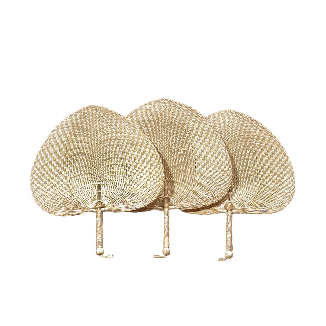 Palm Leaf Hand Fan - Handmade Hand Fans,wedding Fans,wall Hanging-woven ...