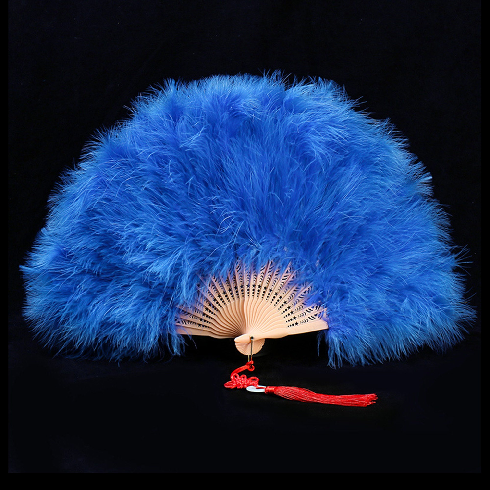 50*30cm White Feather Fan - Handmade Turkey Feather Fan,wedding Fans ...