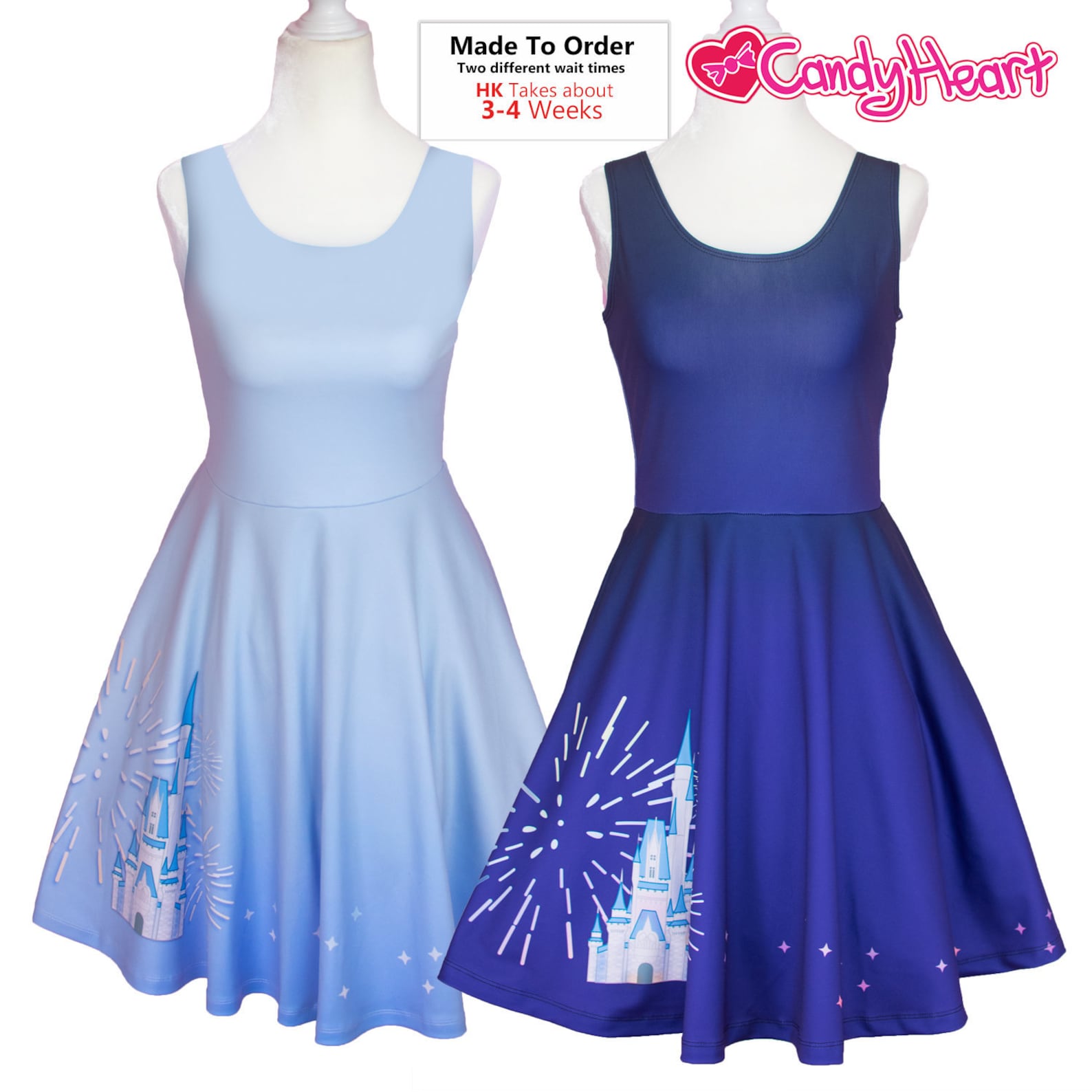 Magic Kingdom Inspired Dress / Disney Dress / Cinderella's Castle Dress ...