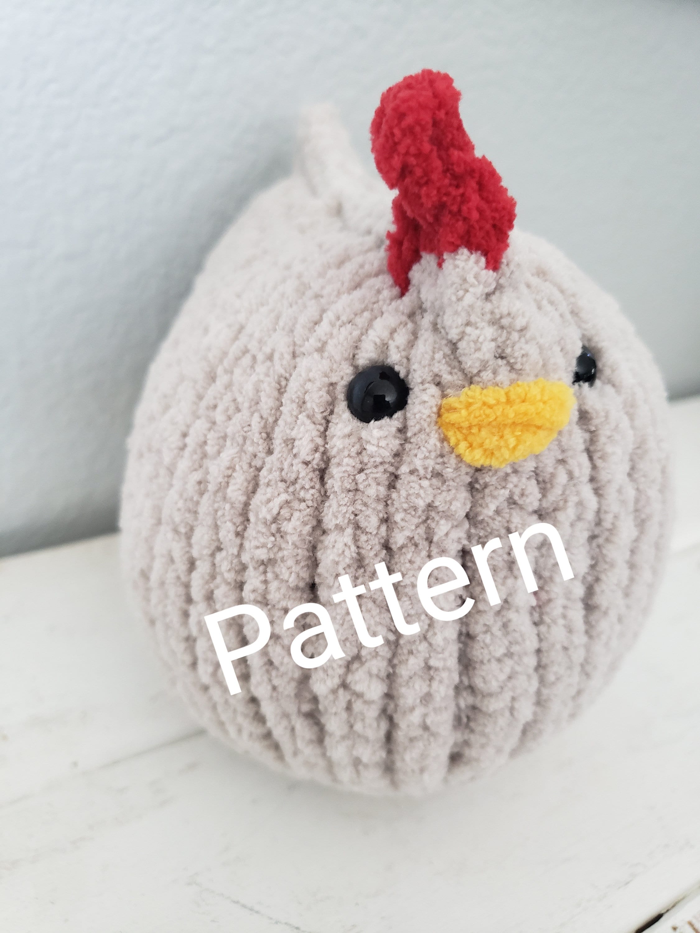 Chicken KNITTING Pattern, Chubby Chicken, Amigurumi Chicken, Knit ...