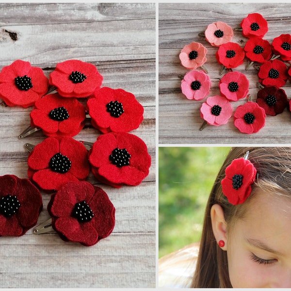 Poppy Hair Clip - Etsy