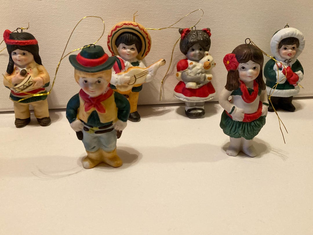 Christmas Around the World Ornaments Box of 6 Ornaments - Etsy