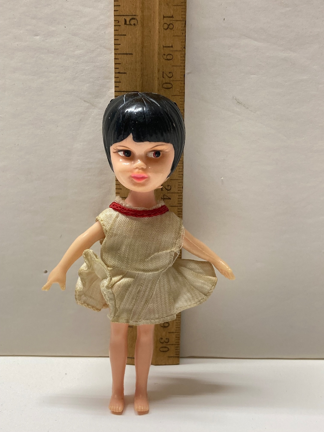 Vintage Small Plastic Doll Miss Merry Doll 4.5 Inches - Etsy