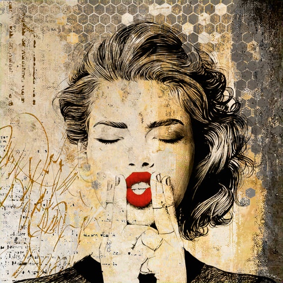 Mixed Media Collage Portraits