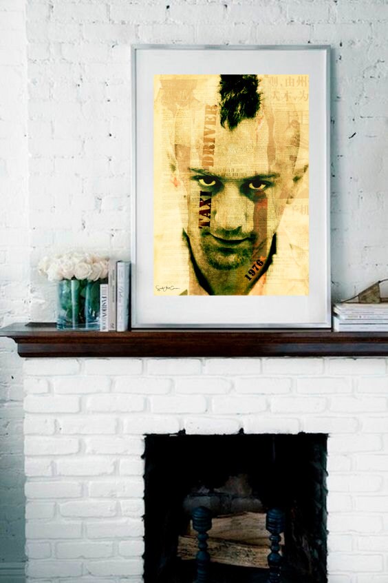 Taxi Driver Mixed Media Collage, Robert De Niro, Film, Hollywood ...