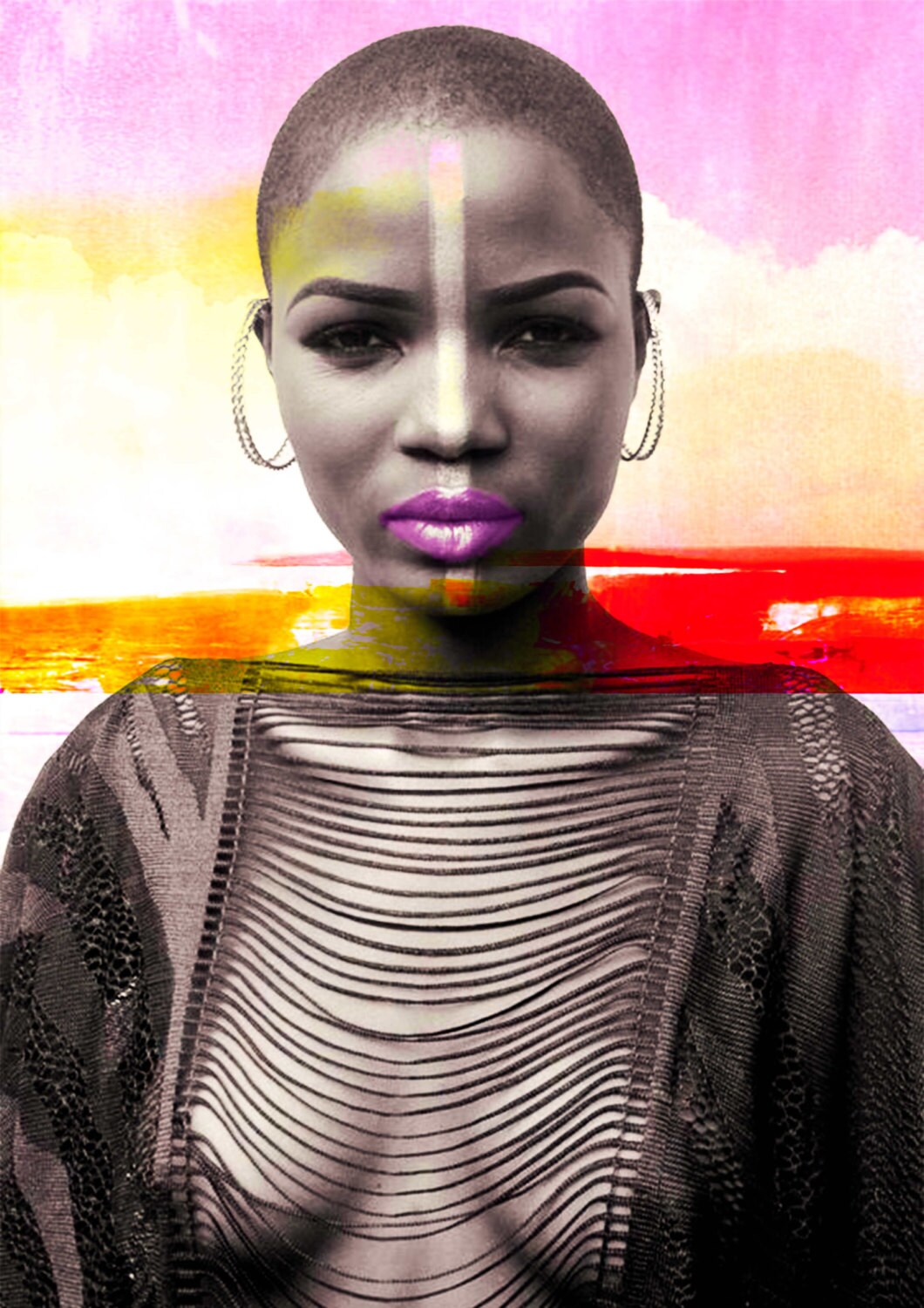African Woman Mixed Media Collage, Photo, Woman, Dress, Africa, Vintage ...