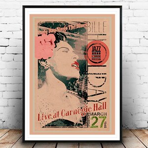 Billie Holiday Mixed Media Collage, Photo, Woman, Bues, Soul, Vintage ...
