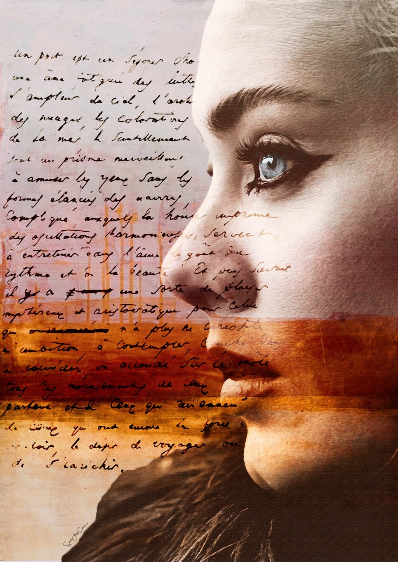 Adele collage, Photo, Giclee, Woman, Hello, Singer, Music, Songwriter ...