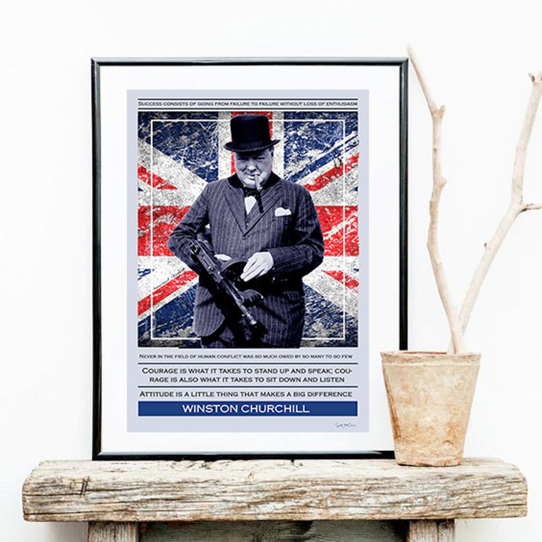 Winston Churchill Collage, Quote, World War, UK, London, Interior ...