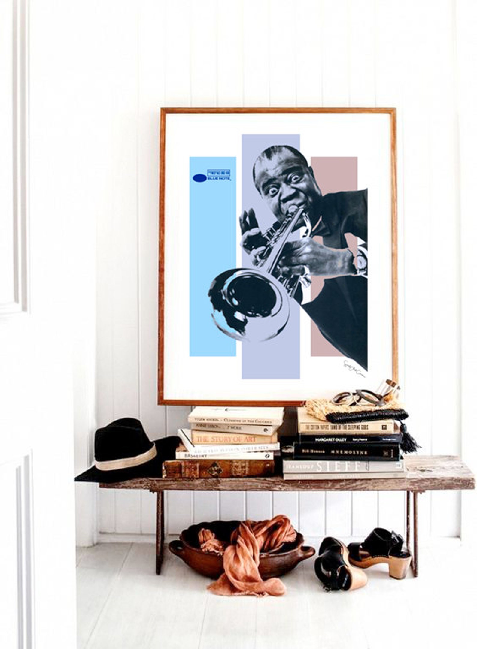 Louis Armstrong Mixed Media Collage, Jazz, Blues, Music, Vintage ...