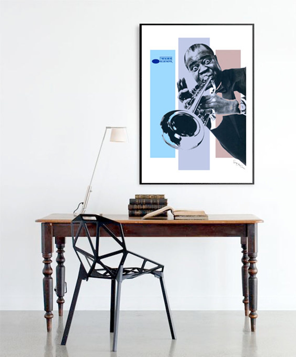 Louis Armstrong Mixed Media Collage, Jazz, Blues, Music, Vintage ...