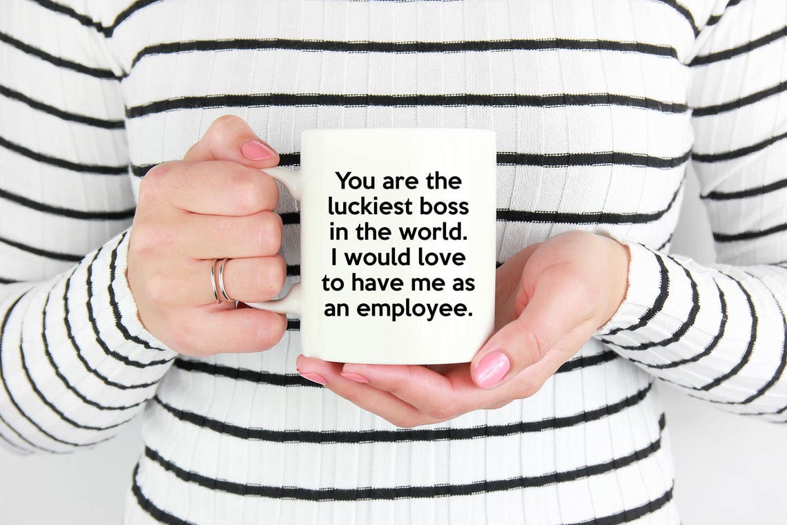 Luckiest Boss Mug You're the Luckiest Boss in the World - Etsy