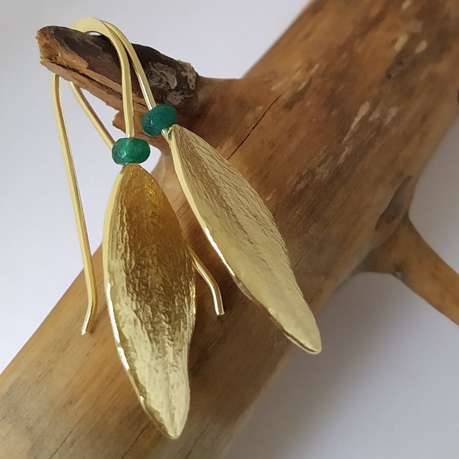 Leaf Earrings Gold Olive Leaf Earrings Natural Jewelry Gold - Etsy