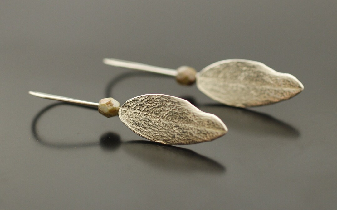 Silver Olive Leaf Earrings, Leaves Natural Jewelry, Jewelry Inspired by ...