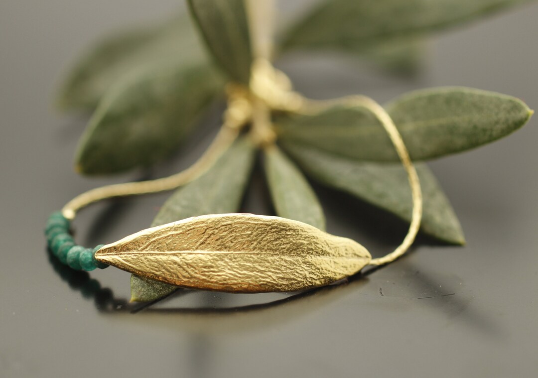 Olive Leaf Bracelet, Leaf Jewelry, Nature Leaf Jewelry, Jewelry ...