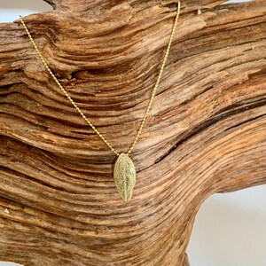 Gold Olive Leaf Pendant Necklace, Nature Jewelry, Handmade Jewelry ...