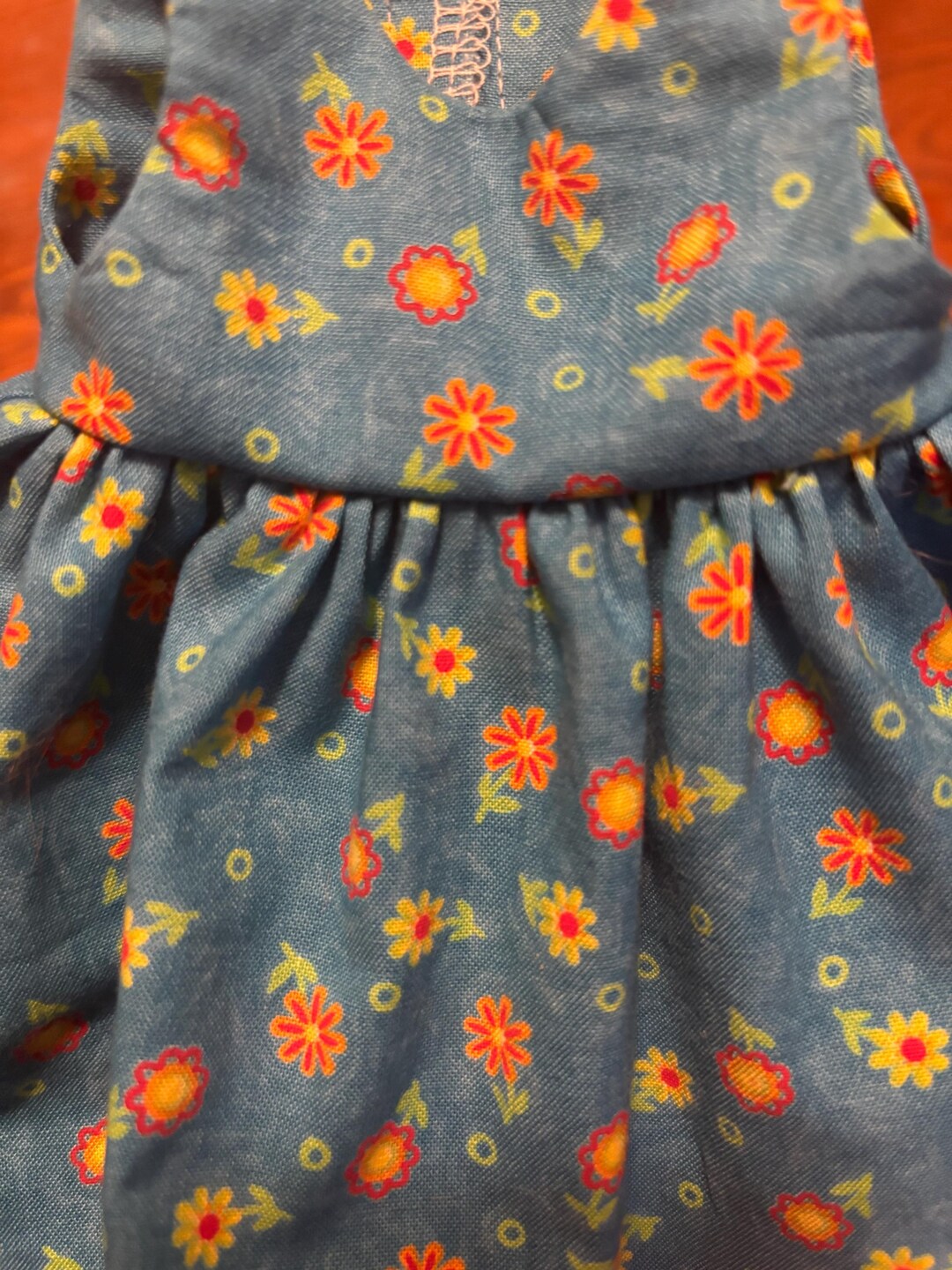 Turquoise Flower Jumper for 11-13 Inch Dolls - Etsy